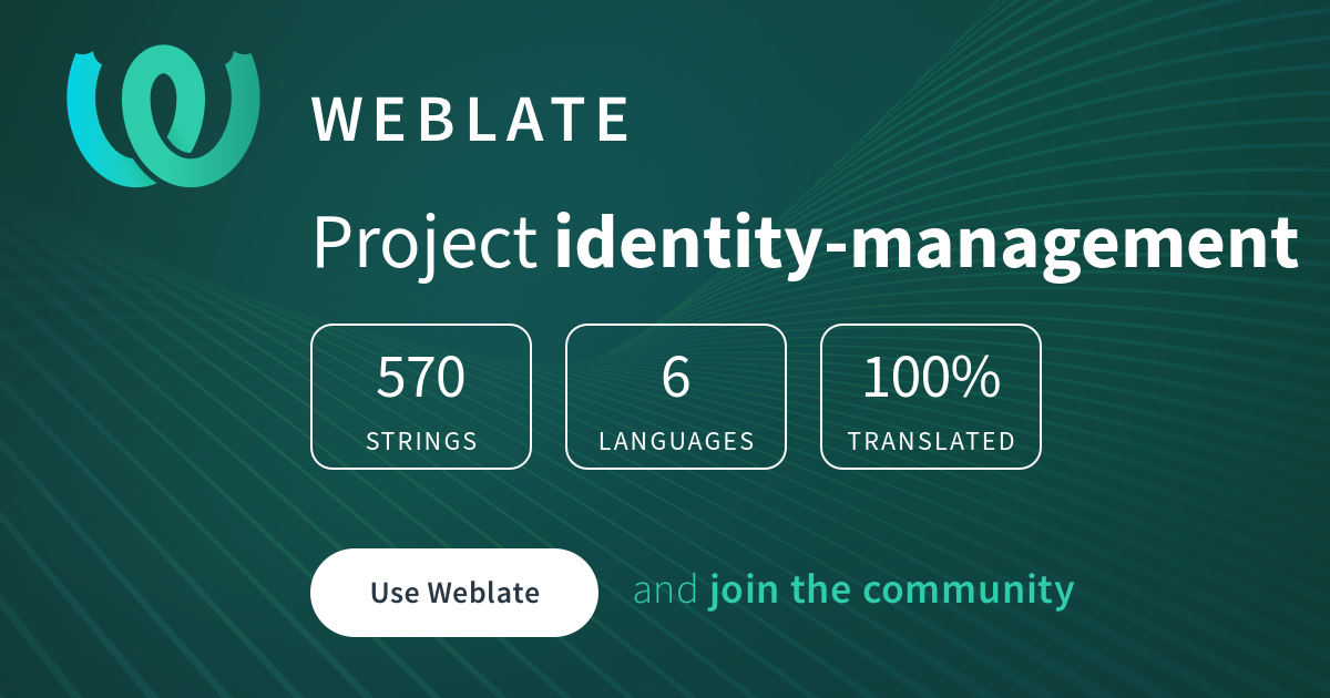 identity-management @ Weblate